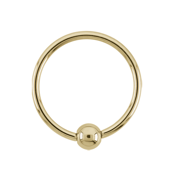 Gold Captive Bead Ring